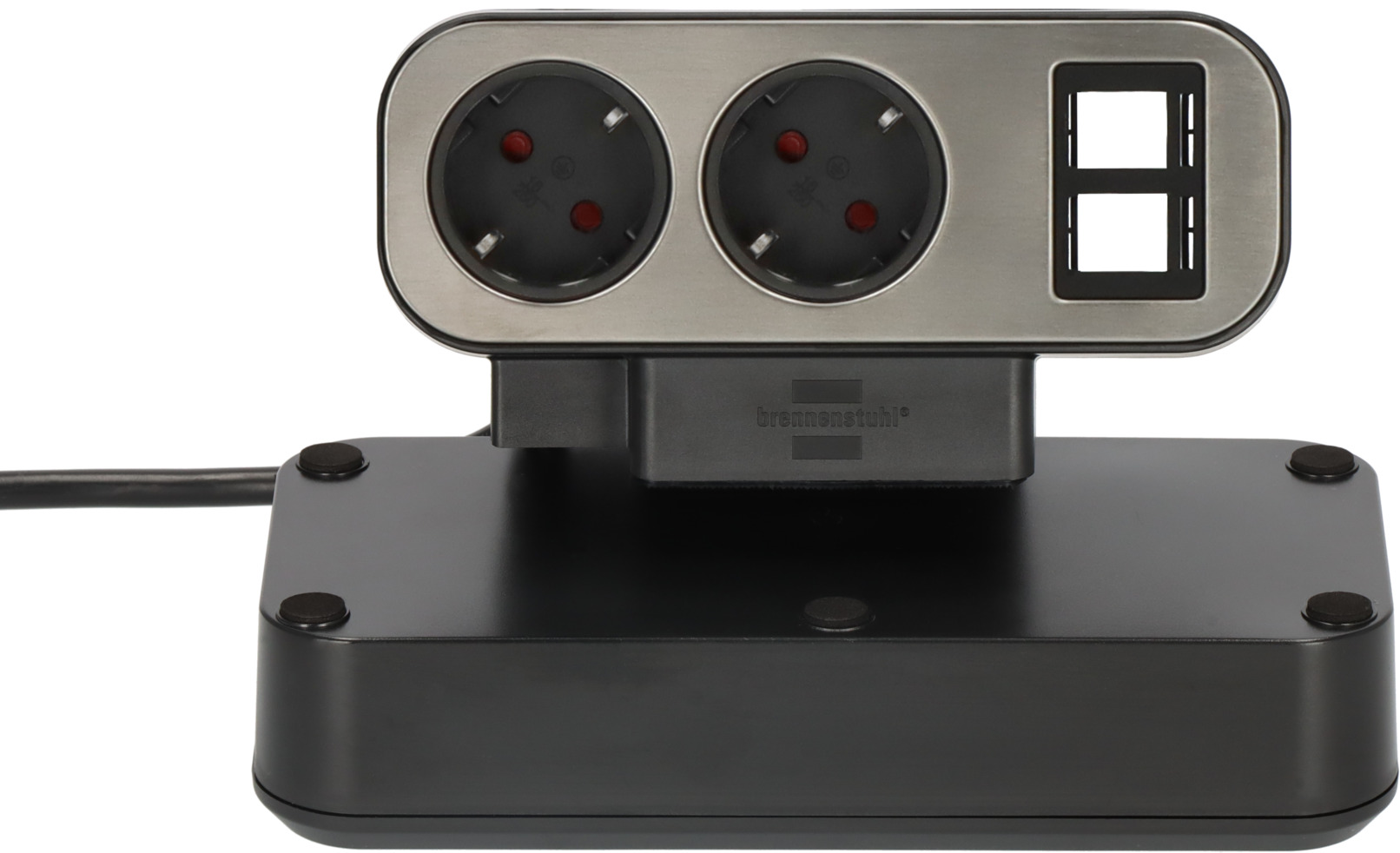 brennenstuhl®estilo Duplex Regleta de enchufes de sobremesa con protección contra sobretensiones ...